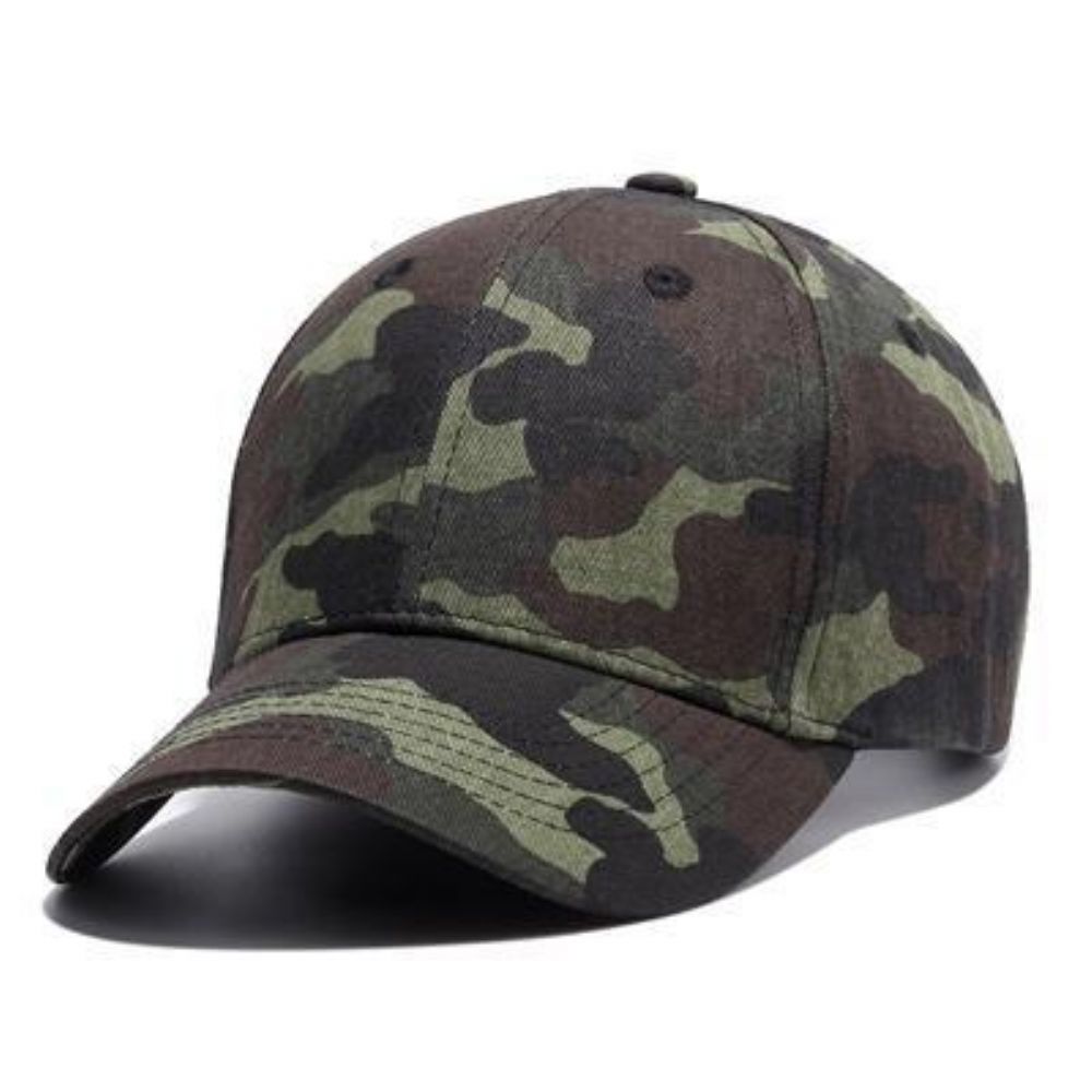 Army Green Camouflage Baseball Cap - Baseball Caps Herre