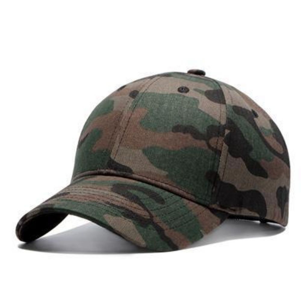 Army Green Camouflage Baseball Cap - Baseball Caps Herre