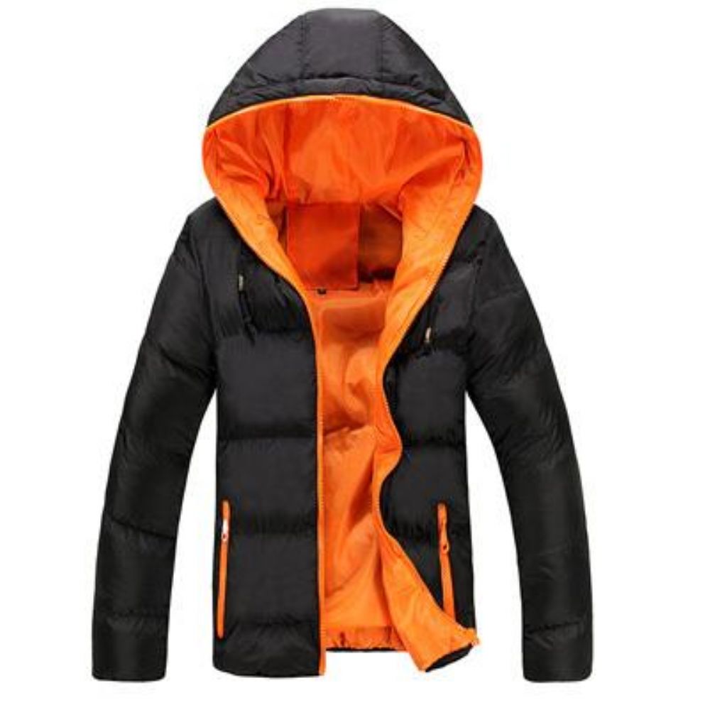 Parka Varm Polstret Frakk Med Hette - Jakker & Frakker Herre