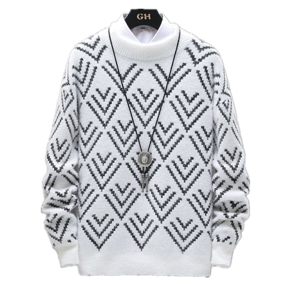 Vinter Cashmere Warm Turtleneck-genser - Gensere Herre